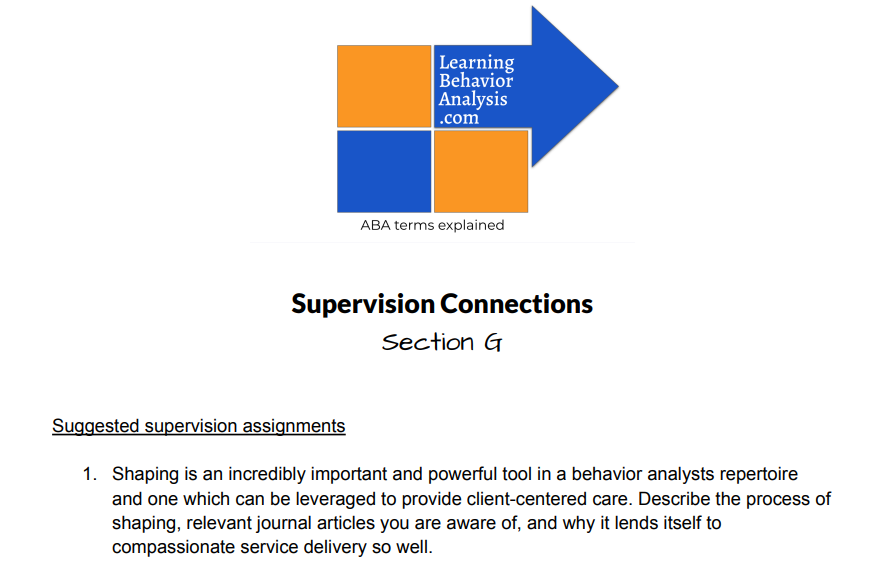 Grad School Review Study Course – Learning Behavior Analysis, LLC